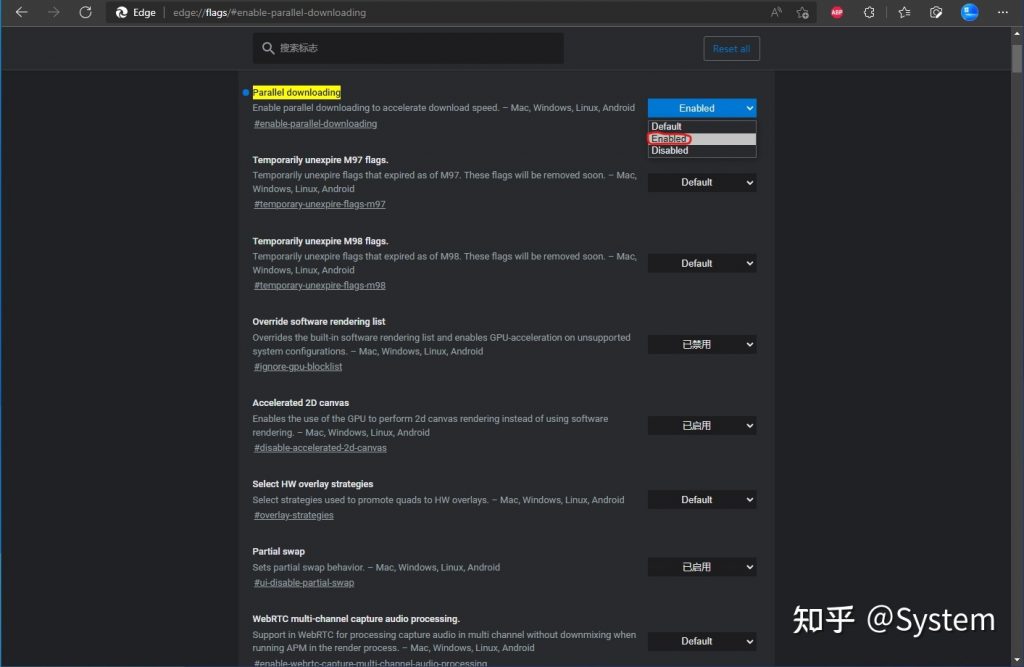 设置Edge浏览器多线程下载 – 星辰的博客